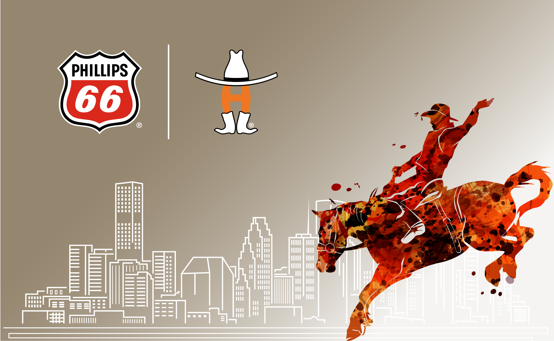 Phillips 66 Saddles Up As Sponsor Of Houston Livestock - Illustration ...