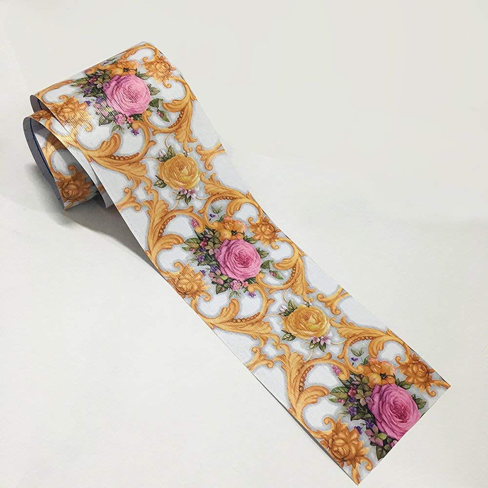Yifely Vintage Rose Flower Wallpaper Border Peel And - Sticker ... Yifely Vintage Rose Flower Wallpaper Border Peel And - Sticker ...