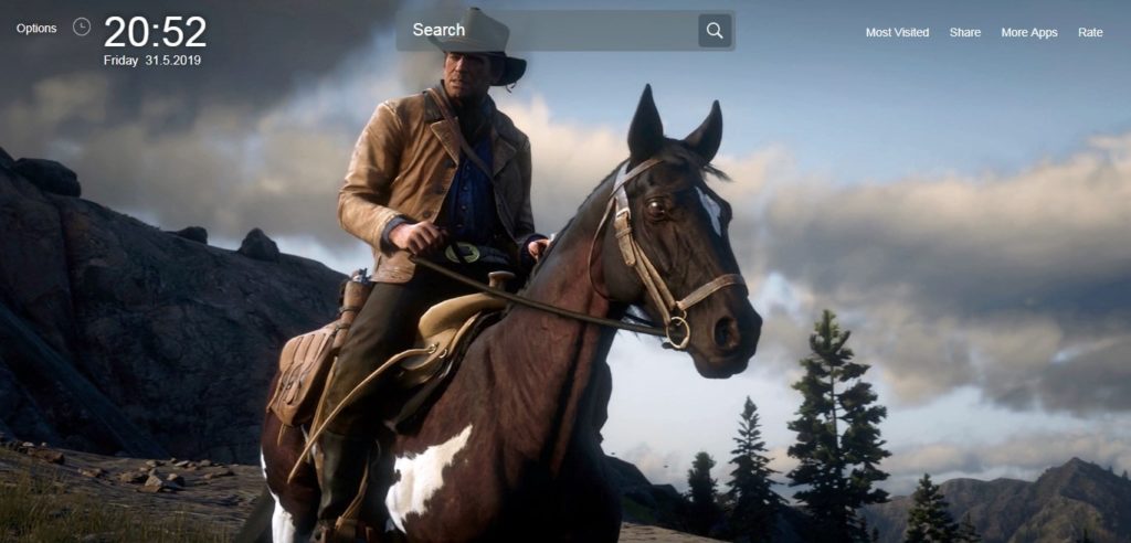 Red Dead Redemption 2 Arthur With Horse - 1024x492 Wallpaper - teahub.io