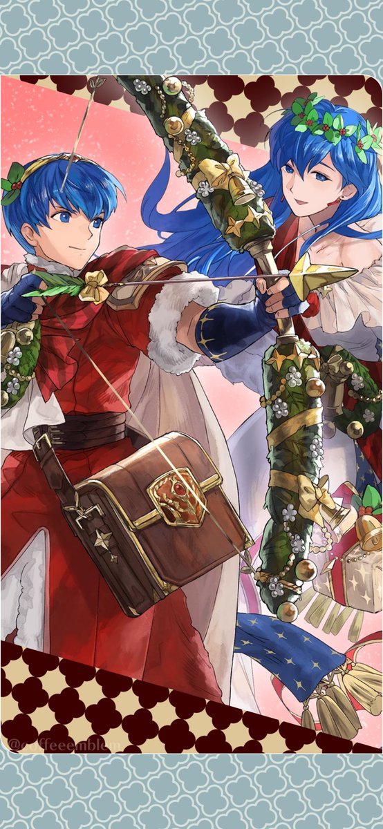 Fire Emblem Heroes Christmas Marth - 554x1200 Wallpaper - teahub.io