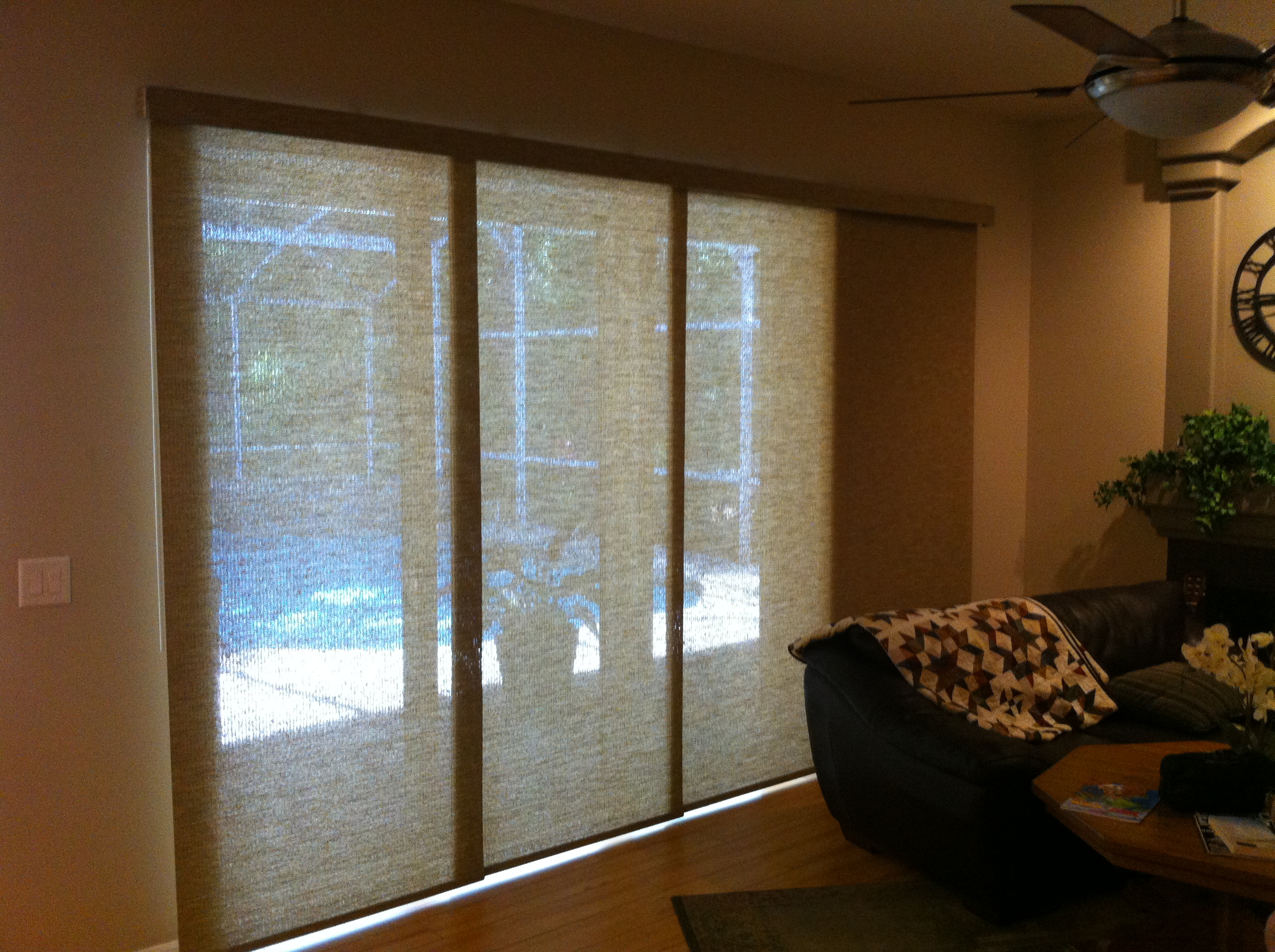 Download Stylish Way To Cover Sliding Glass Door Kitchen 77 - Curtains ...