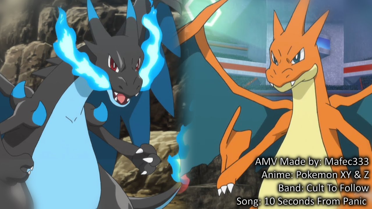 Pokemon Mega Charizard X Anime - 1280x720 Wallpaper - teahub.io