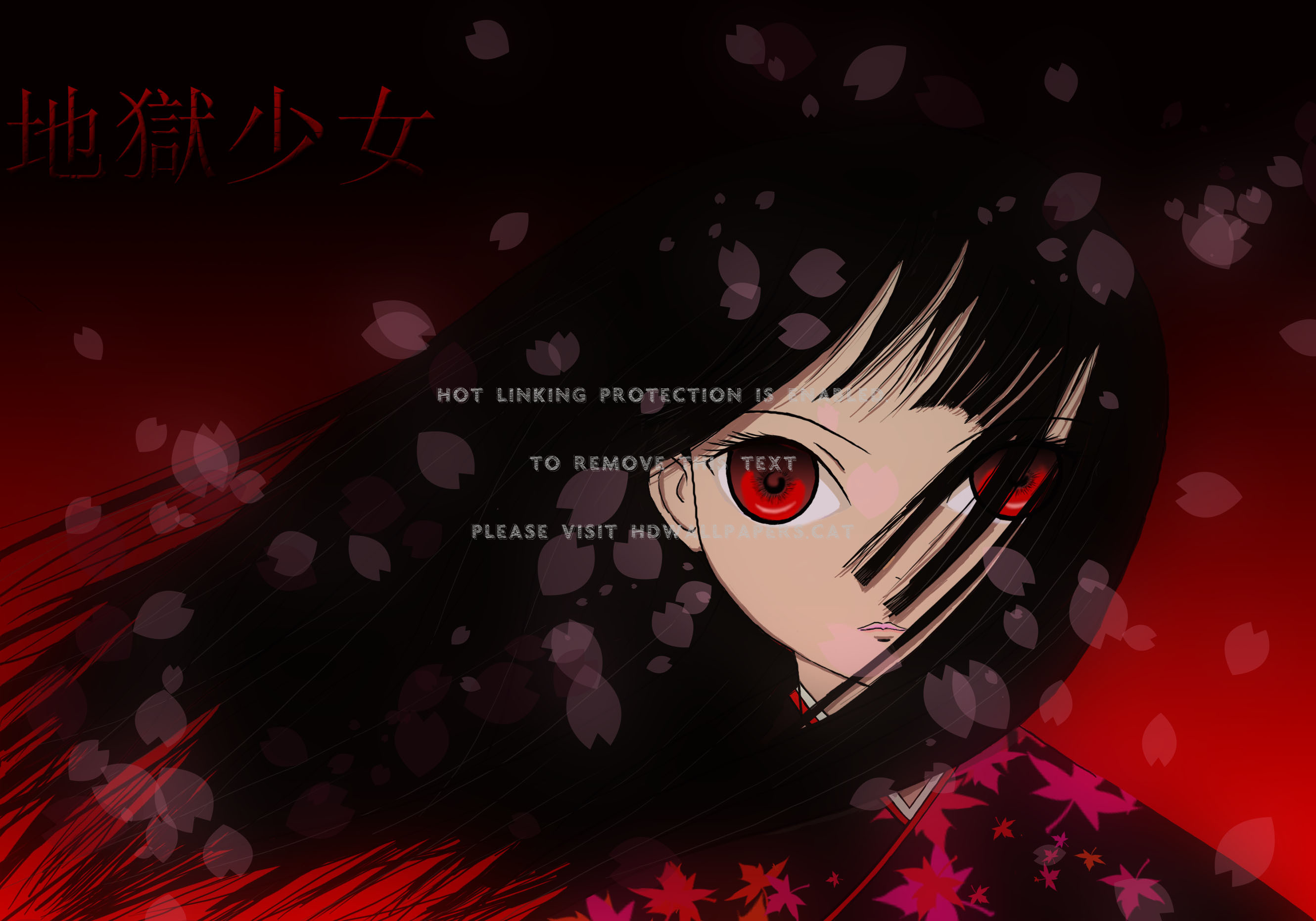 Ai Enma Hell Girl Anime Dark - Hell Girl - 2660x1862 Wallpaper - teahub.io