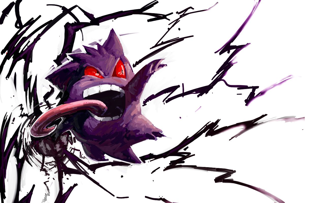 Gengar Shadow Ball Art - 1280x800 Wallpaper - teahub.io