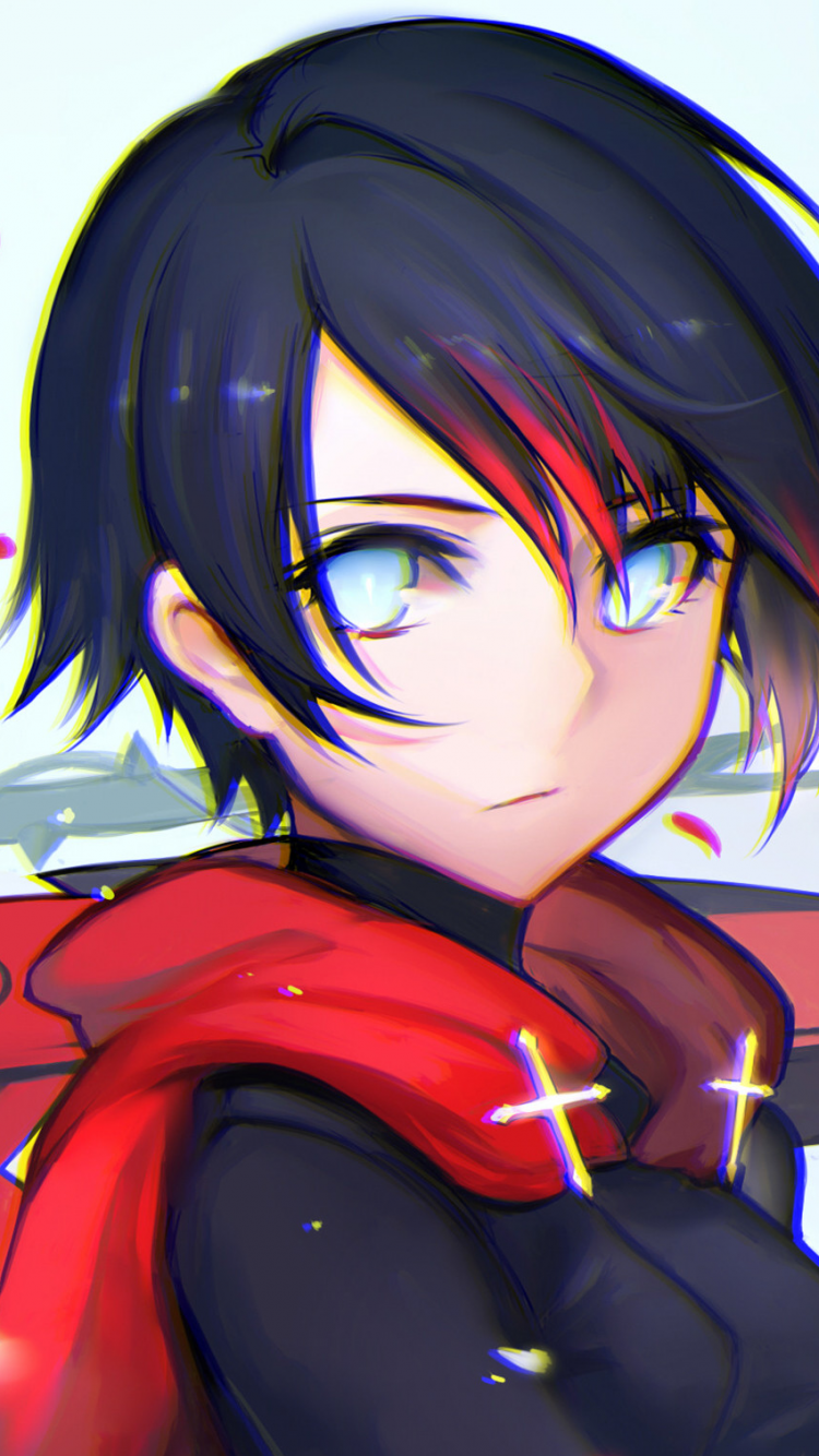Rwby Ruby Rose Portrait - 750x1334 Wallpaper - teahub.io