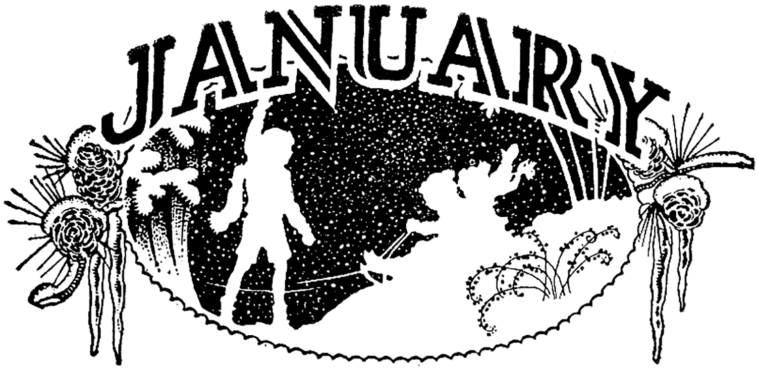 Vintage January Image - Illustration - 1500x732 Wallpaper - teahub.io