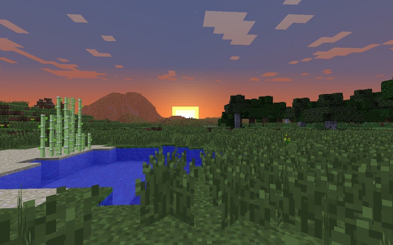 Minecraft Background Minecraft Wallpaper Sunset Minecraft - 1280x800 ...