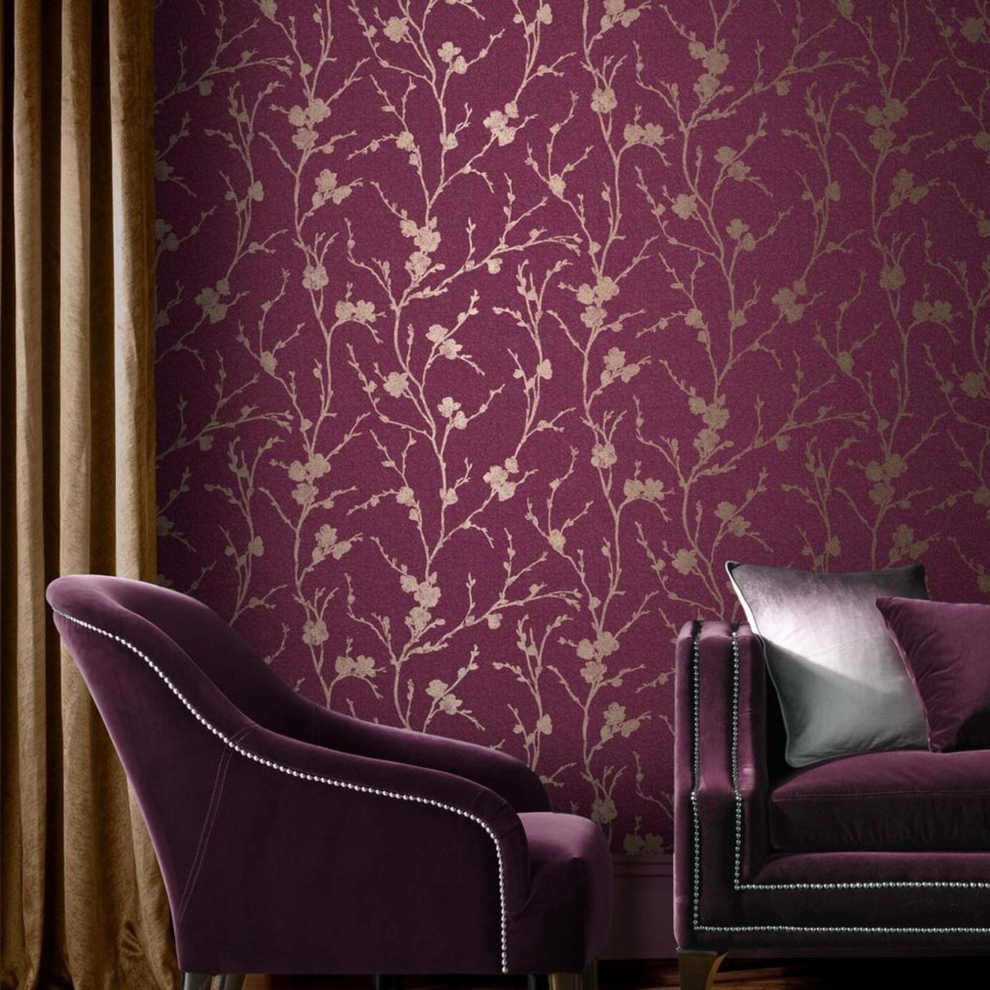 Plum Stripe Wallpaper - 2000x2000 Wallpaper - teahub.io