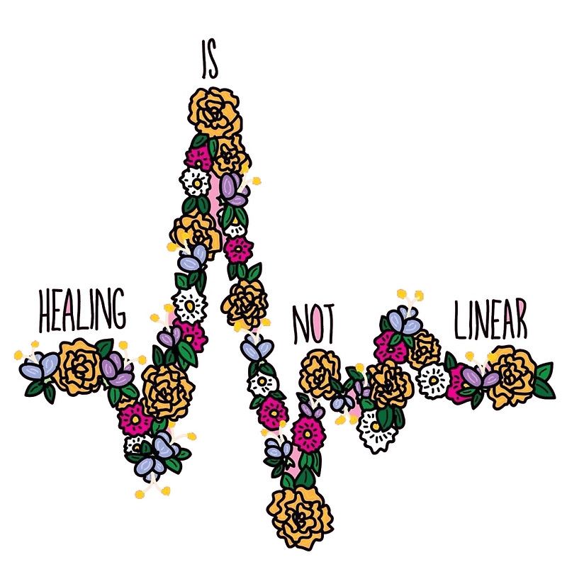 Healing Is Not Linear Quote - 800x800 Wallpaper - teahub.io