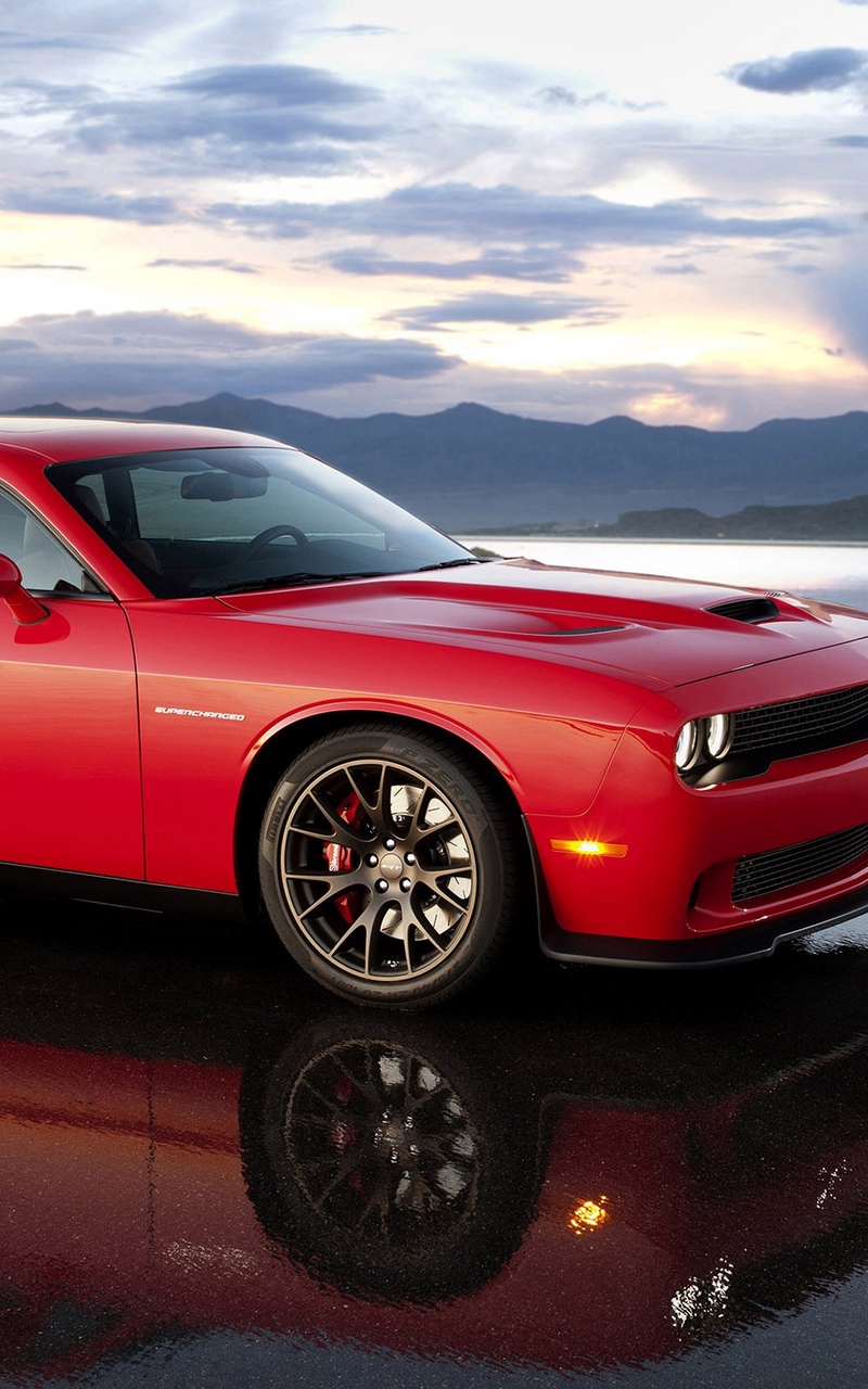 Wallpaper Dodge, Challenger, Hellcat - Dodge Challenger Rojo 2018 ...