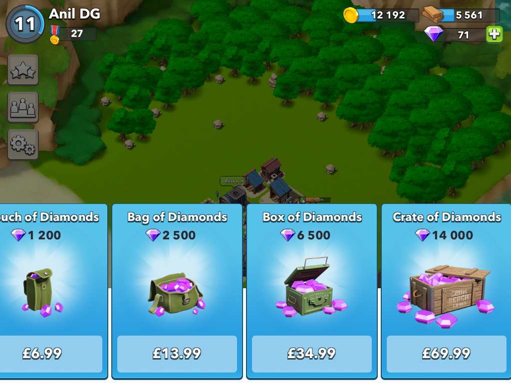 Iap - Bag Of Diamonds Boom Beach - 1024x768 Wallpaper - teahub.io