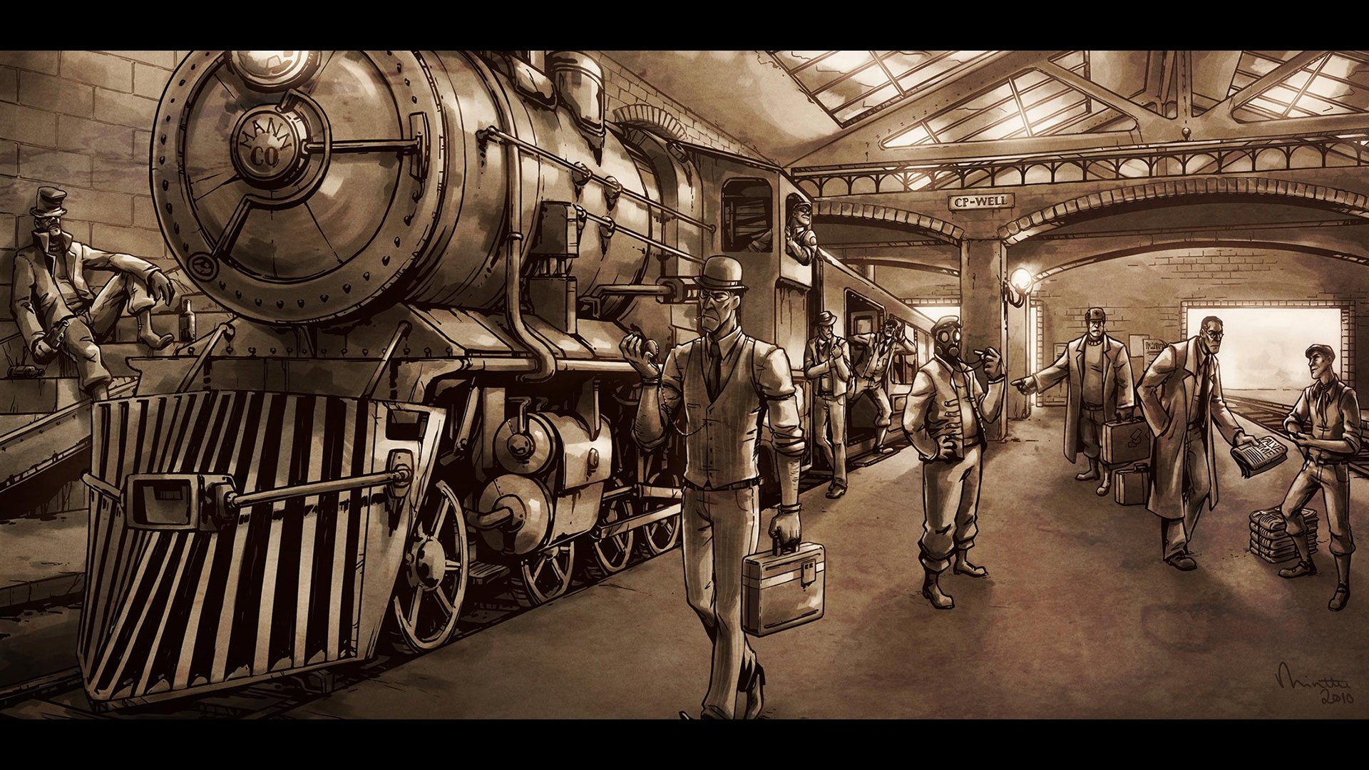 Wallpaper - Team Fortress 2 Trains - 1920x1080 Wallpaper - teahub.io