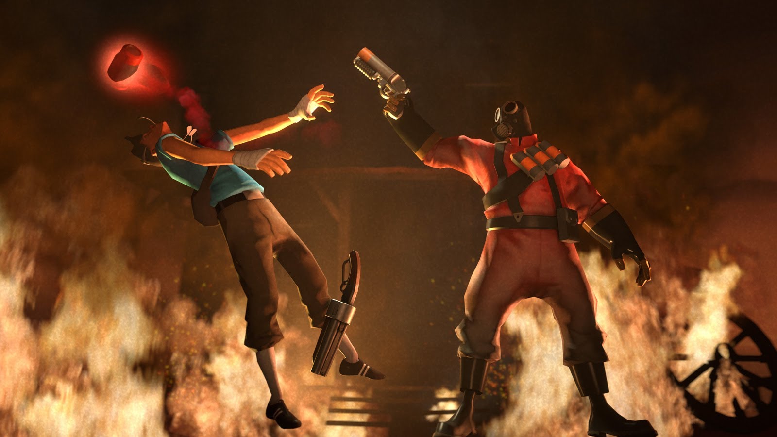 Pyro Cool Mask Hq Desktop Wallpaper - Team Fortress 2 - 1600x900 ...