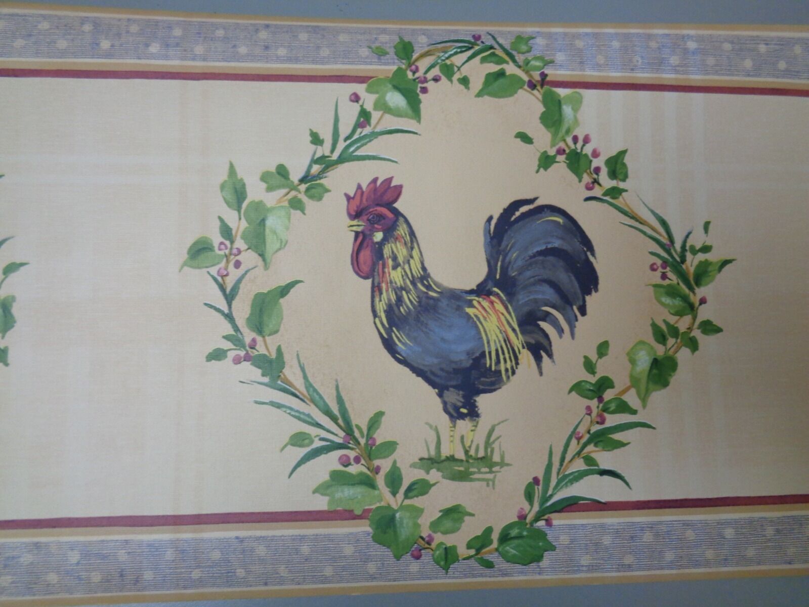 York Wallcoverings Prepasted Wallpaper Border Rooster - 1599x1200 ...