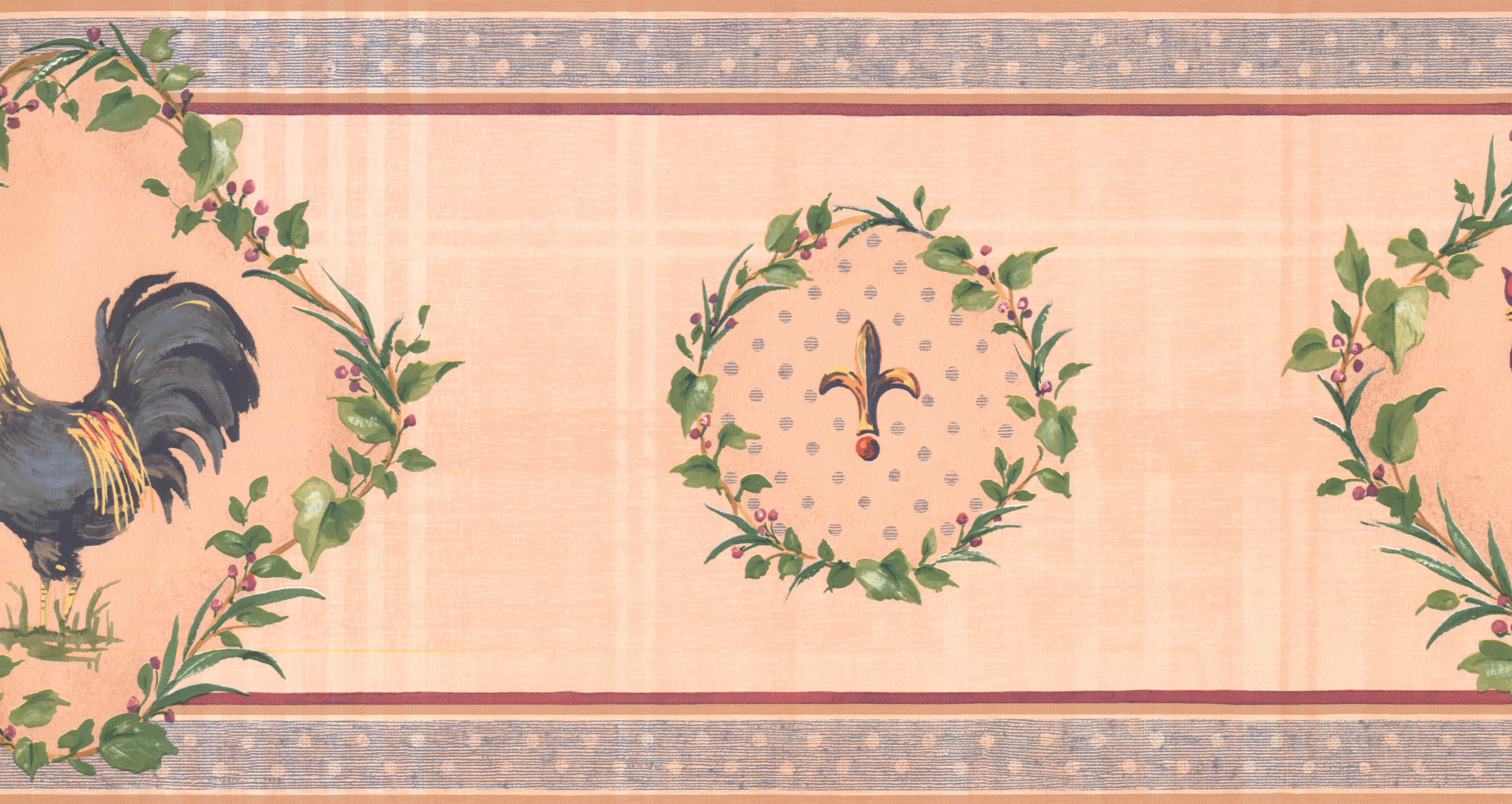 York Wallcoverings Prepasted Wallpaper Border Rooster - 5000x2659 ...