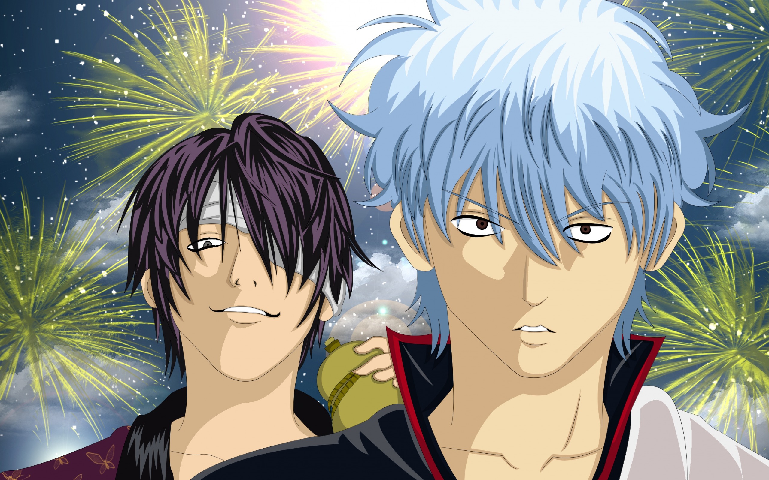 Gintama, Shimura Shinpachi, Sakata Gintoki, Art, Characters, - Shinsuke ...
