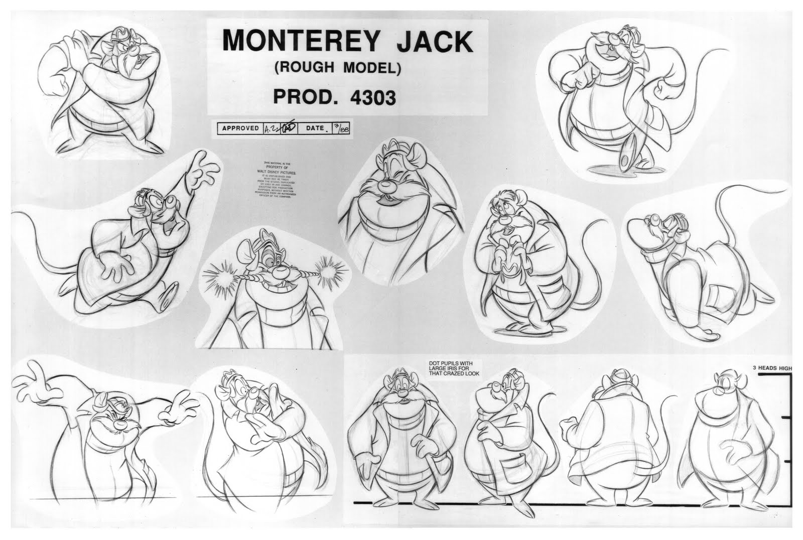 Monty - Chip And Dale Rescue Rangers Model Sheet - 1600x1076 Wallpaper ...
