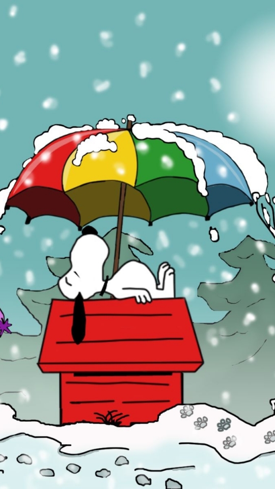 Snoopy Winter - 540x960 Wallpaper - teahub.io