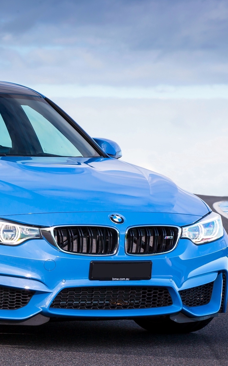 Wallpaper Bmw, M3, F80, Blue, Side View - Bmw M3 F80 - 800x1280 ...
