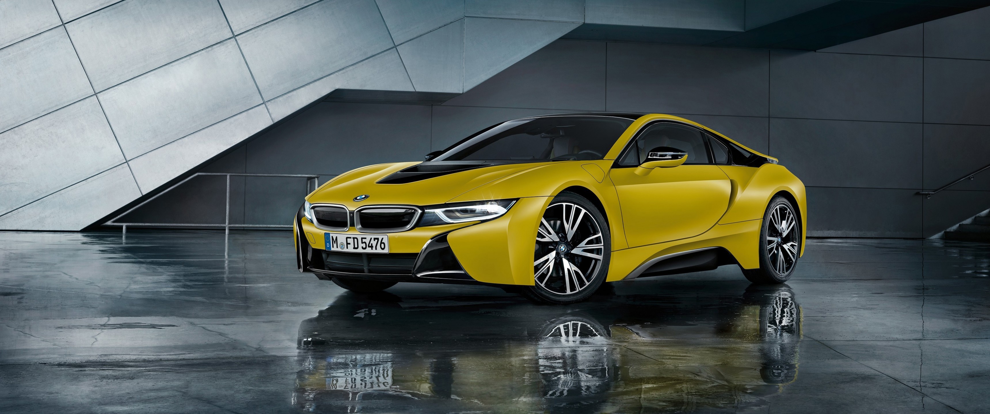 Bmw I8, Yellow, Side View, Supercar, Cars - Bmw I8 Roadster Limited ...