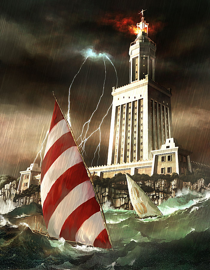 Destruction Of Lighthouse Of Alexandria - 700x900 Wallpaper - teahub.io