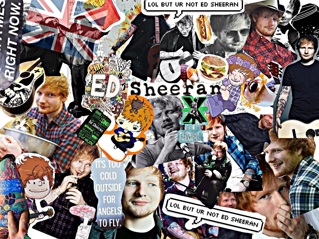 British, Collage, And Ginger Image - Collage Fotos Ed Sheeran ...