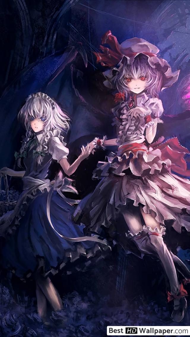 Purple Haired Anime Demon Girl - 640x1136 Wallpaper - teahub.io