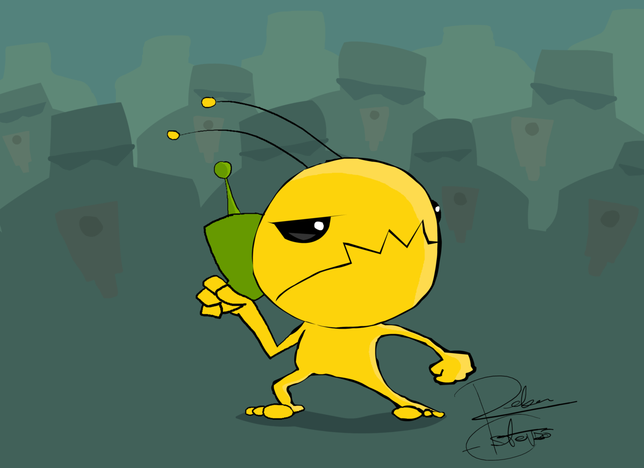 Castle Crashers Alien - 1280x931 Wallpaper - teahub.io