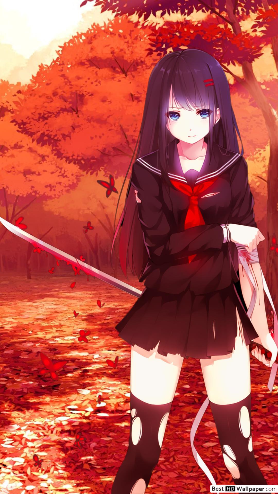 Anime Girl After Fight - 1080x1920 Wallpaper - teahub.io