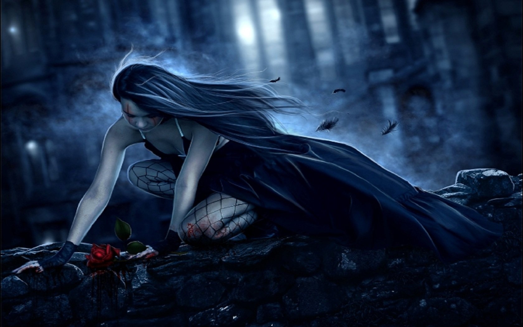 Gothic Girl Background - 1680x1050 Wallpaper - teahub.io