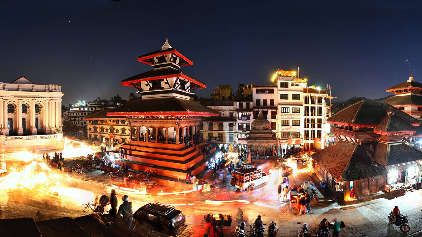 Night Basantapur Durbar Square - 1600x900 Wallpaper - teahub.io