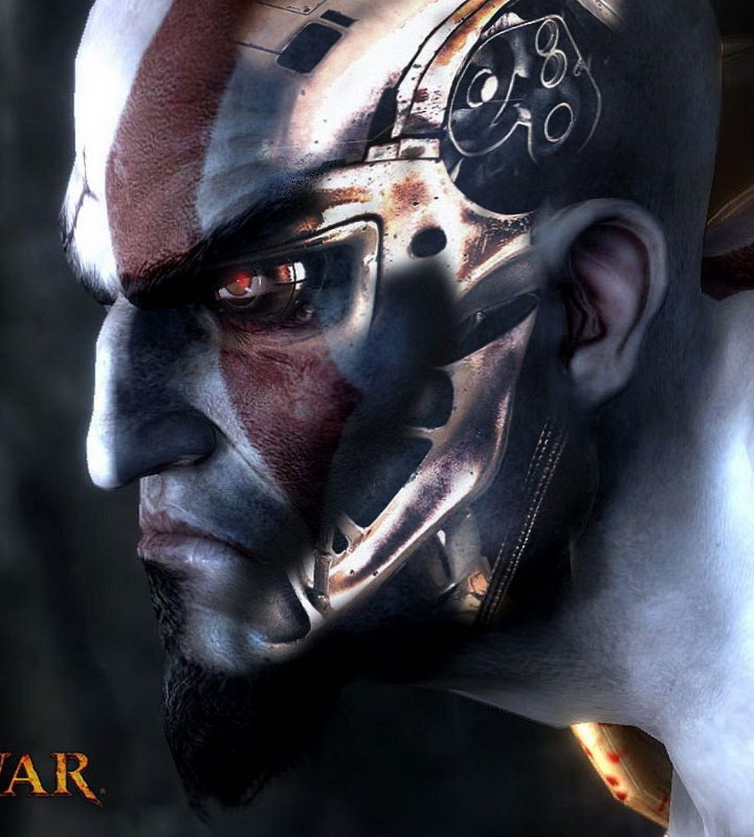 God Of War Kratos Face Wallpaper