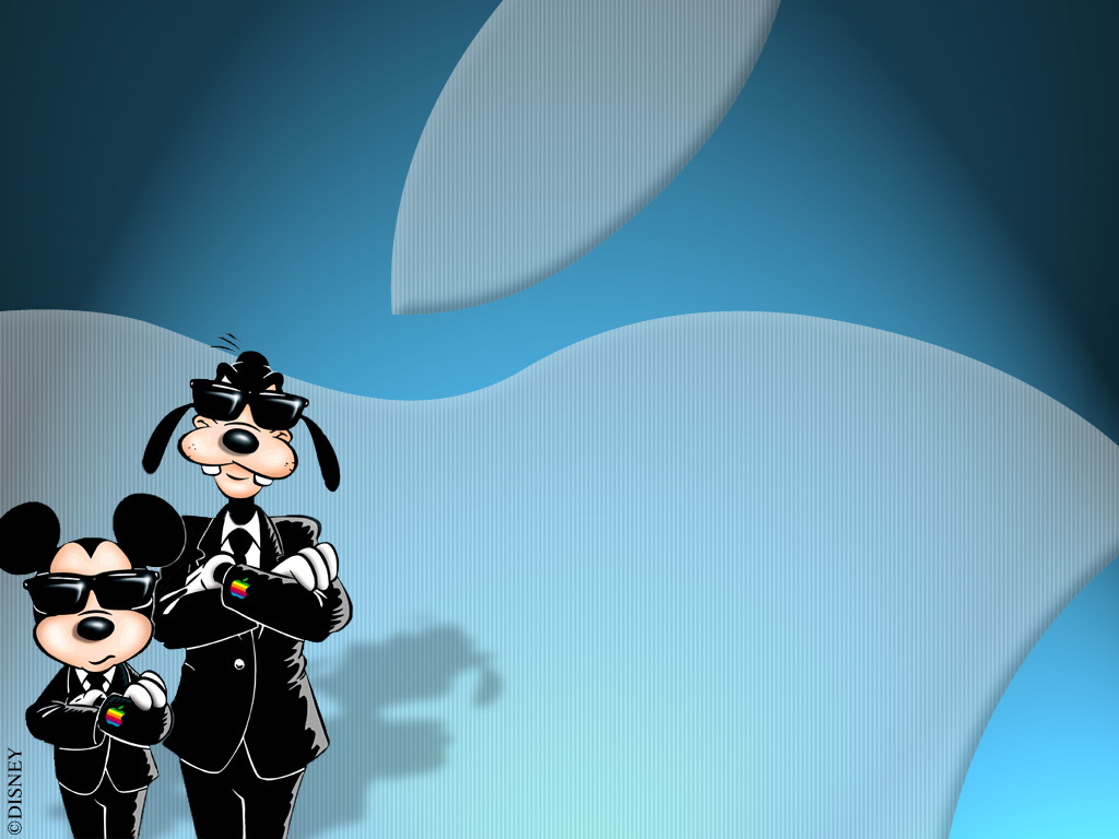 Mickey And Goofy - Mickey And Goofy Mac In Black - 1024x768 Wallpaper ...