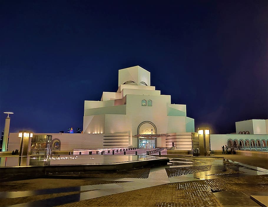 Building, Architecture, Convention Center, Dome, Qatar, - Commercial ...