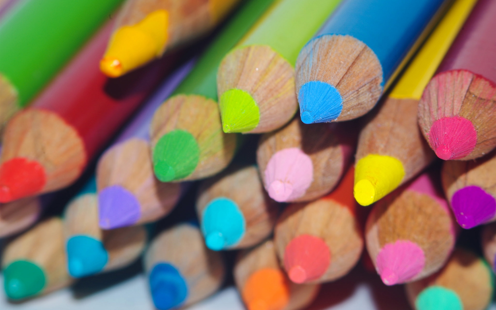 Wallpaper Colorful Pencils, Drawing Tools - Pencil - 1920x1200 ...