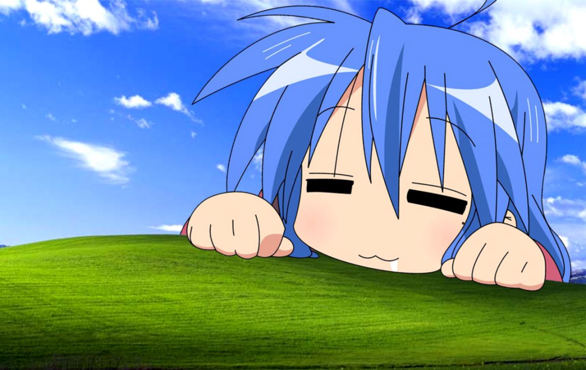 Cute Anime Windows Xp Wallpapers Hd - Lucky Star Windows Xp - 1152x728 ...