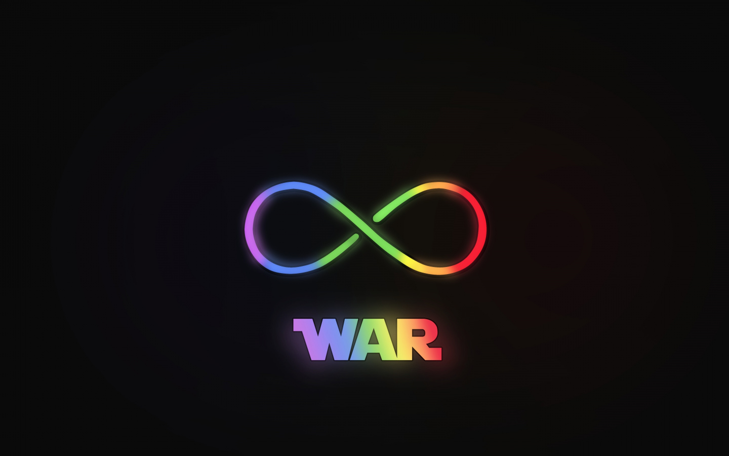 Infinity War, Logo, Neon, Minimal, Wallpaper - 1440x900 Wallpaper ...