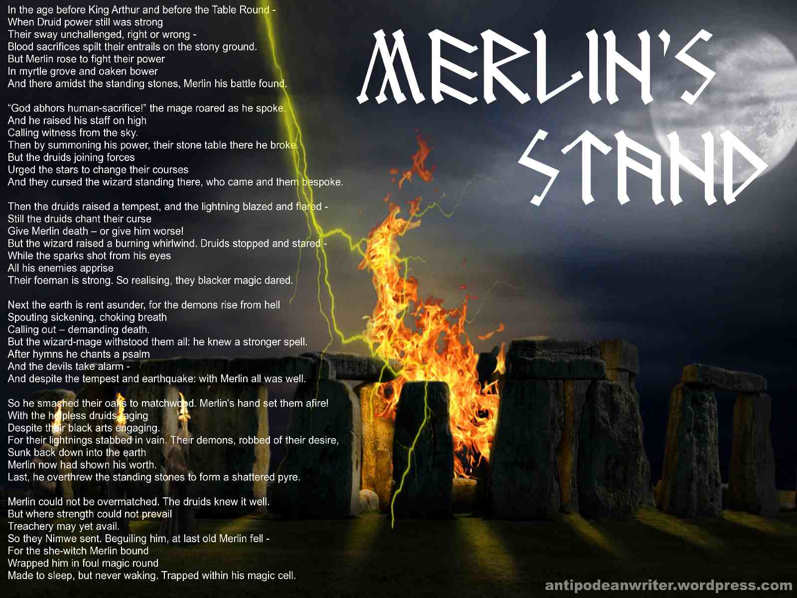 Merlin S Stand - Moon Night - 1600x1200 Wallpaper - teahub.io
