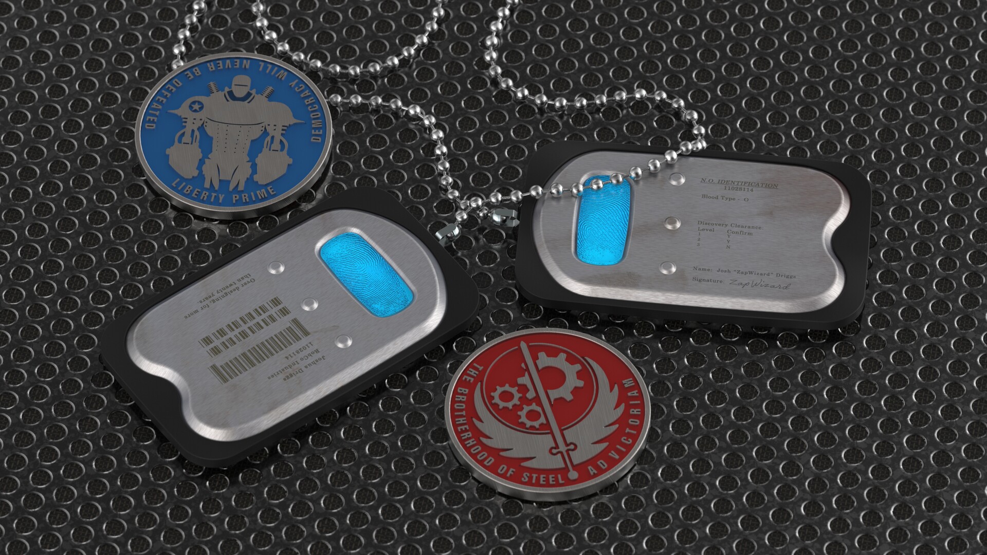 Fallout Brotherhood Of Steel Dog Tag - 1920x1080 Wallpaper - teahub.io