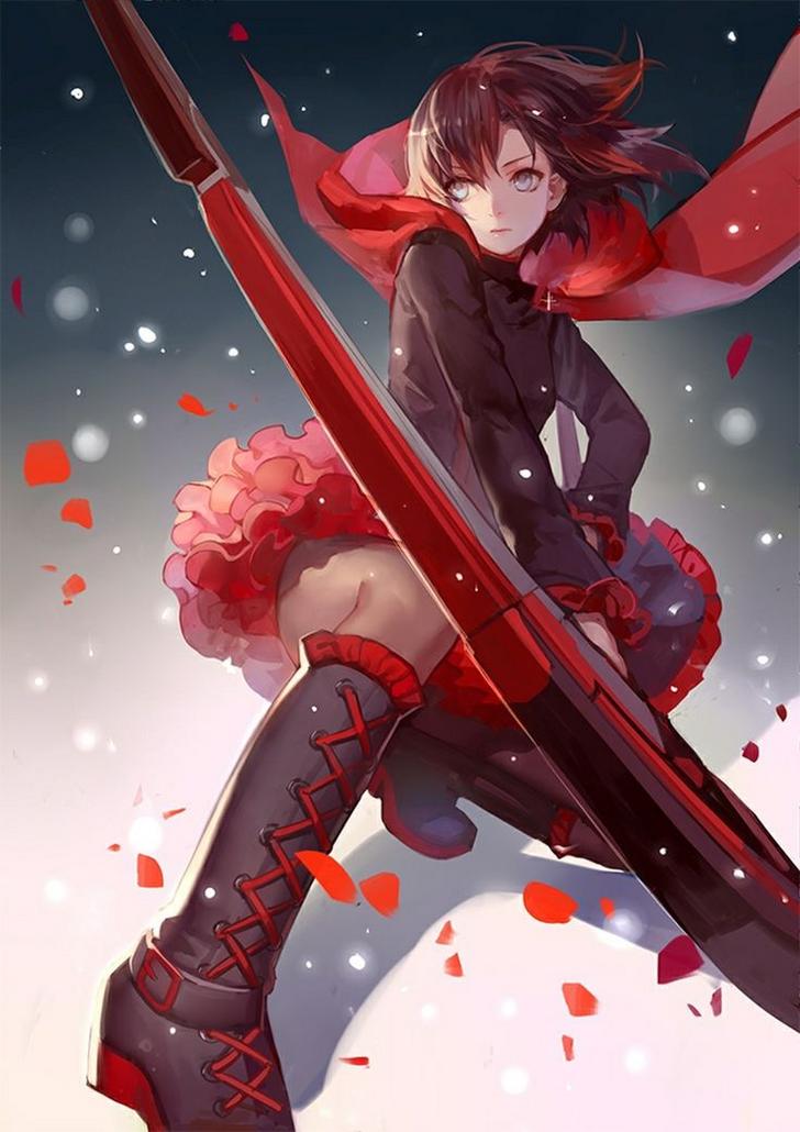 Rwby Fanart Silver Eyes Ruby - 728x1030 Wallpaper - teahub.io