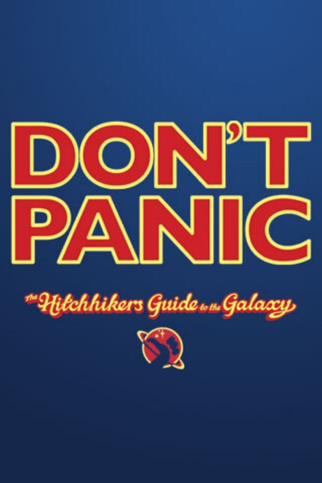 Download Dont Panic Hitchhikers Guide To The Galaxy Wallpaper - Iphone Hitchhiker's Guide To The ...