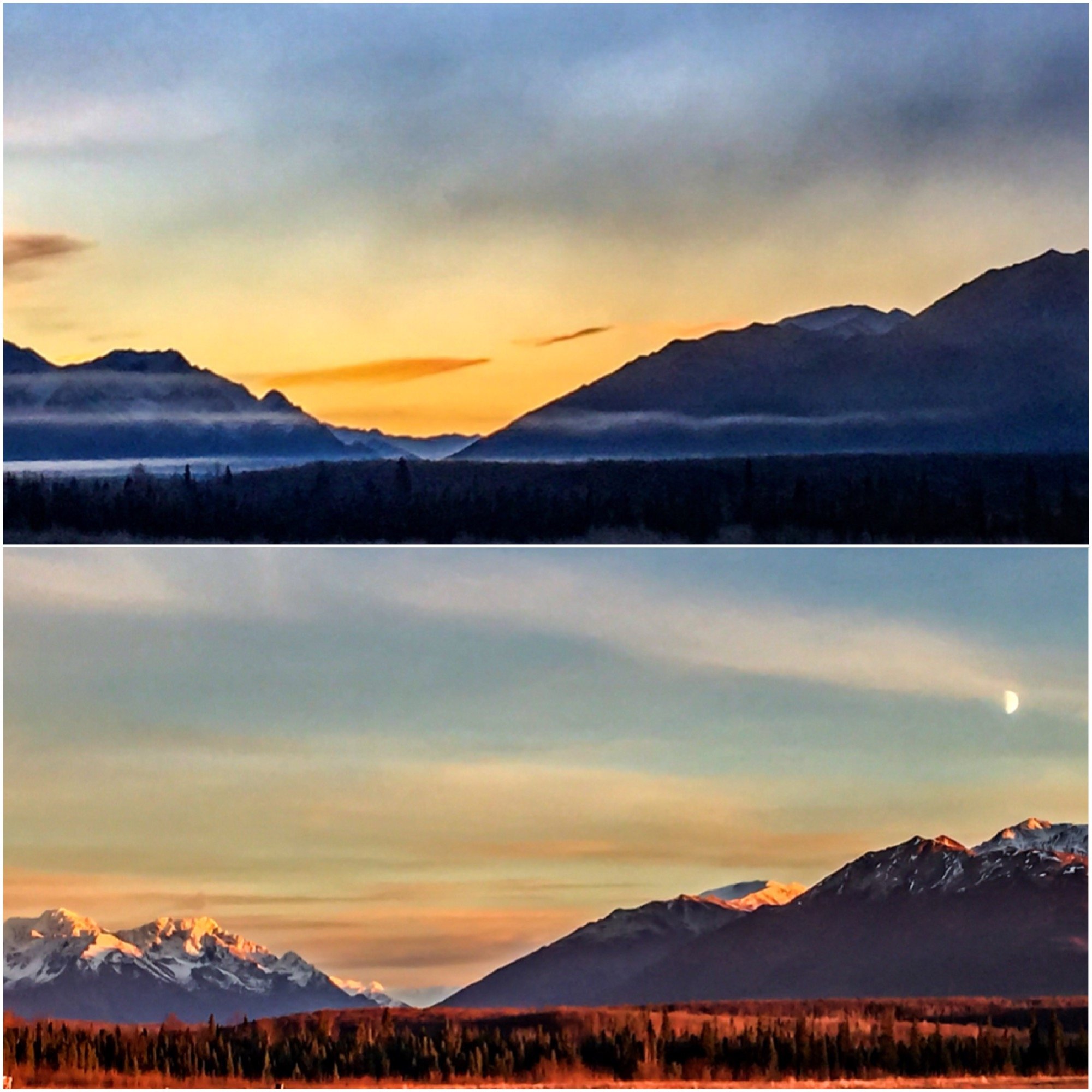 Sunset On The Chugach Range Anchorage Alaska Wallpaper - Summit ...