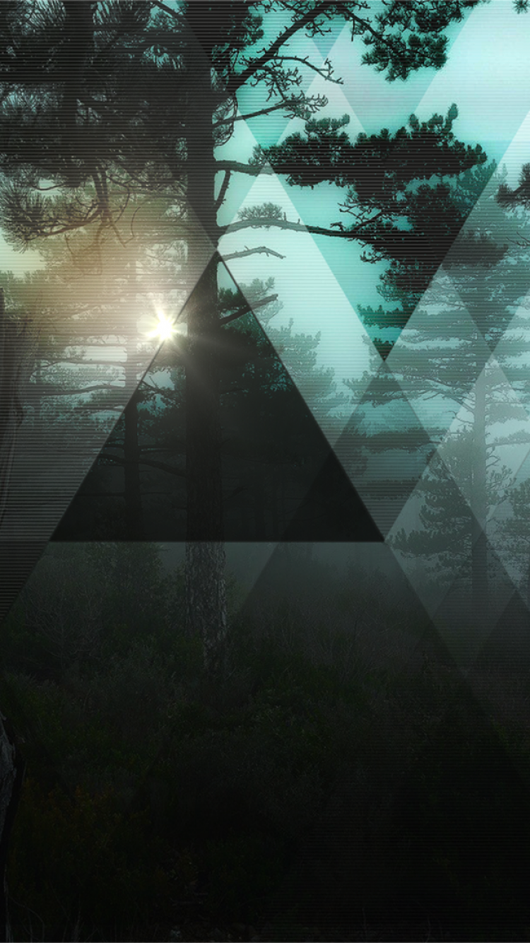Geometry, Forest, Triangles - Forest Geometry - 750x1334 Wallpaper ...