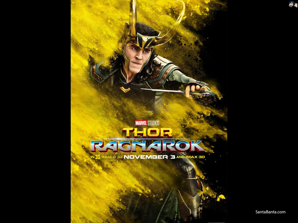 Thor Rangnarok - Thor Ragnarok Character Poster Loki - 1024x768 ...