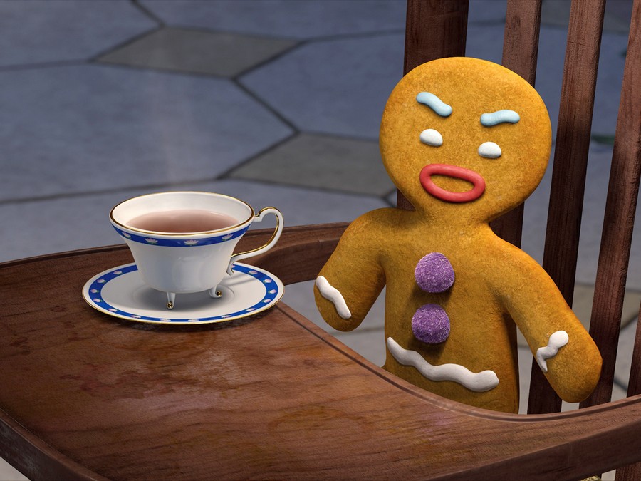 Wallpaper Shrek, Gingy, Tee, Cup, Cartoons - Gingerbread Man Shrek ...