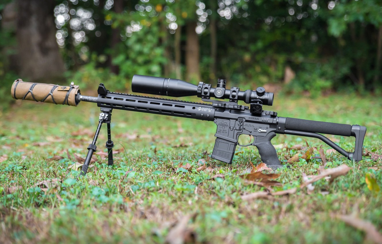 Photo Wallpaper Weapons, Rifle, Weapon, Custom, M16, - Assault Rifle ...