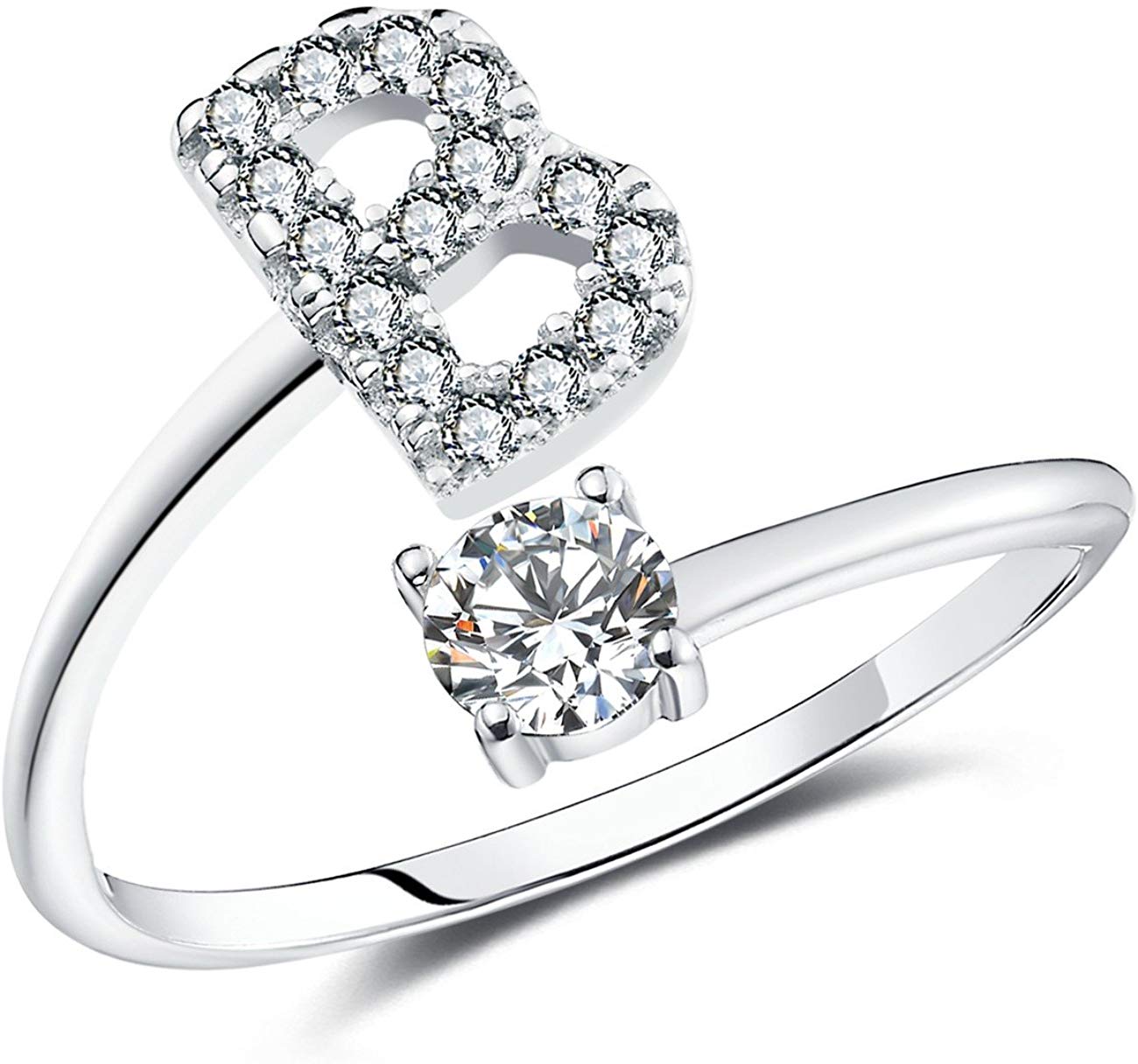 Silver Rings A Letter - 1300x1216 Wallpaper - teahub.io