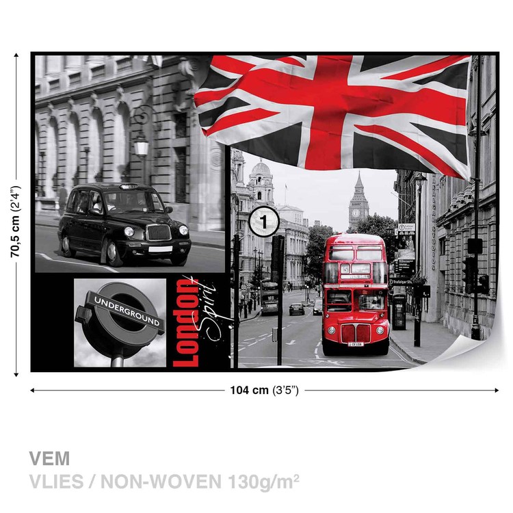 London Wallpaper Mural - London In Greyscale - 750x750 Wallpaper ...