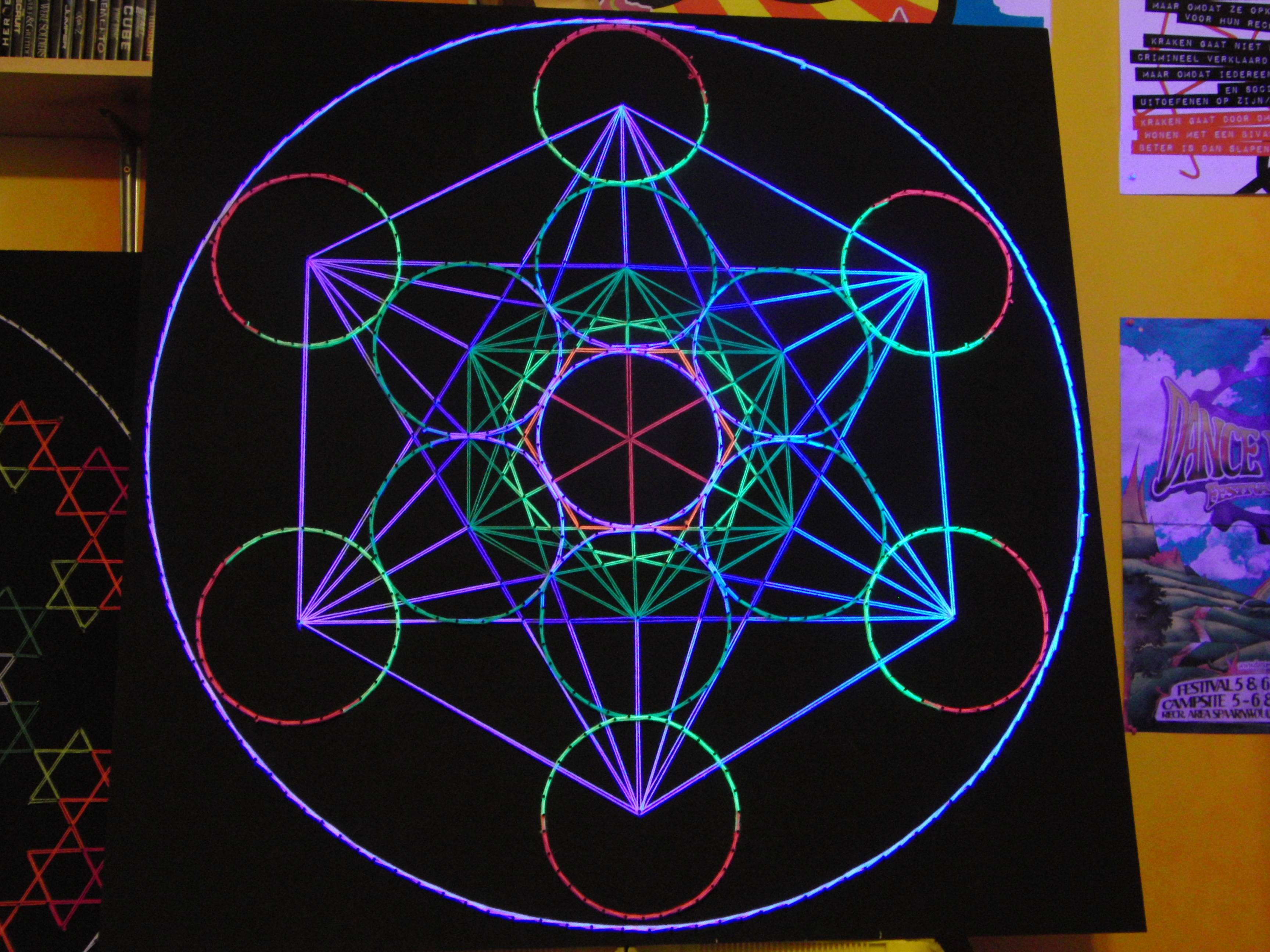 Metatron's Cube String Art - 3456x2592 Wallpaper - teahub.io