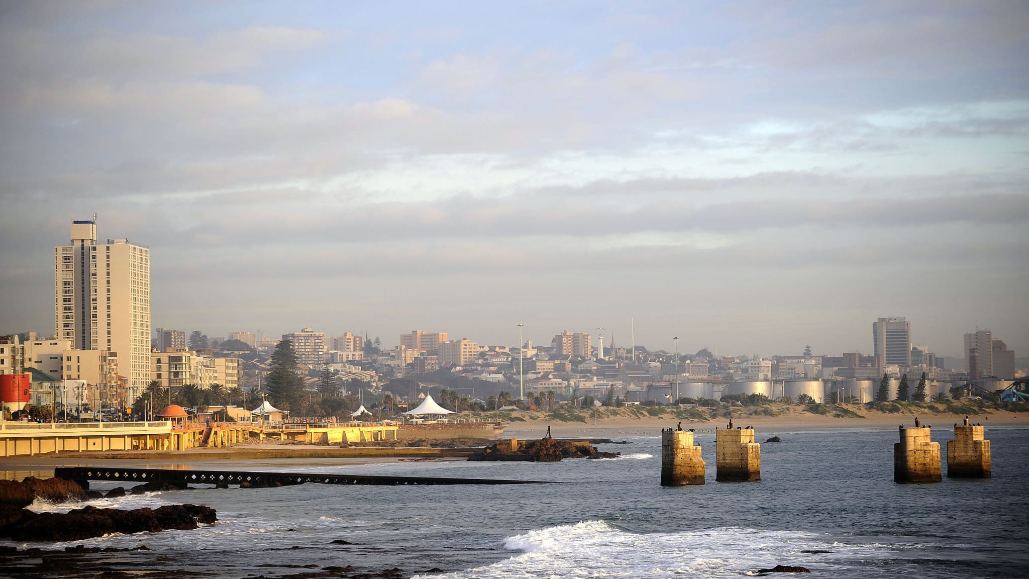 General View Taken On May 12, 2010 Shows The City Of - Port Elizabeth ...